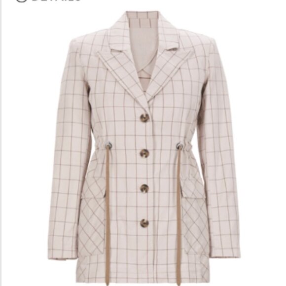 CAbi | Jackets & Coats | Cabi Windowpane Jacket | Poshmark